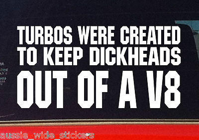 V8 engine ute Custom Aussie Car Stickers KEEP OUT 200mm For Holden or ...