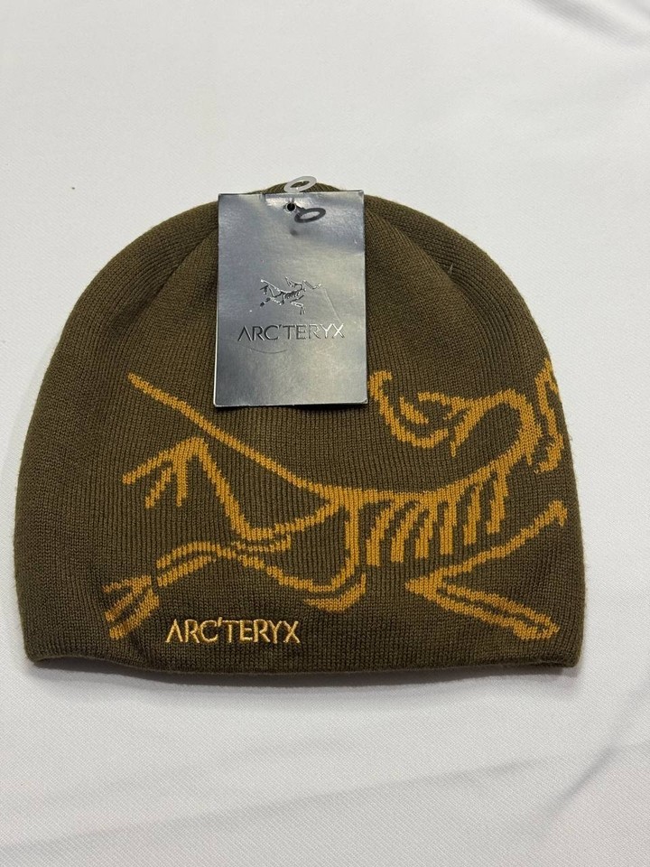 Arc'teryx Bird Word Toque Beanie – Brown Merino Wool Winter Ski Hat ...