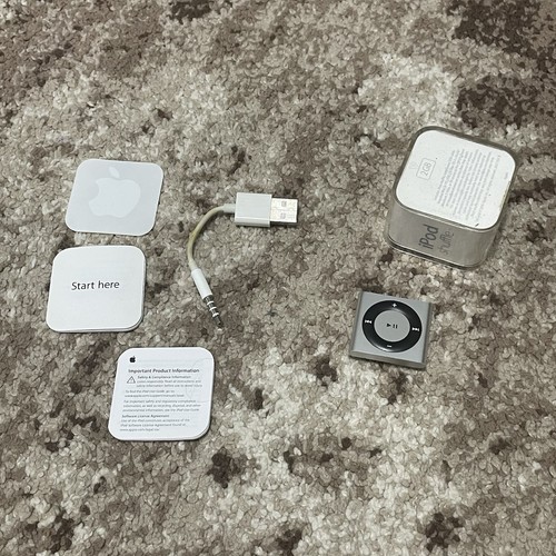 Apple iPod Shuffle 4th Generation A1373 2GB USB MP3 Player Silver ...