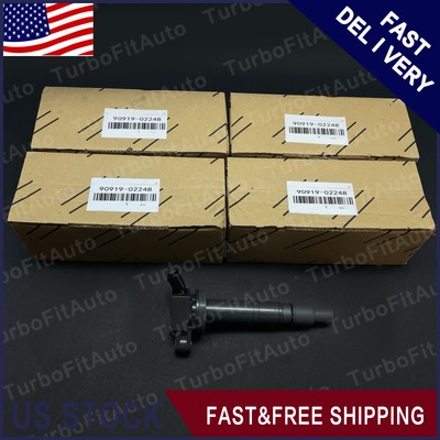4Pcs 90919-02248 For Ignition Coils Denso 673-1308 4Runner Tacoma ...