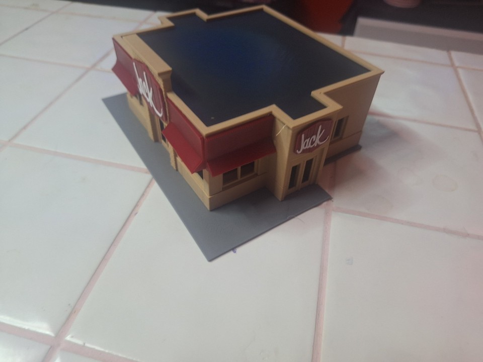 Ho Jack Fast Food Style Building Built Ho Scale Train Building | eBay