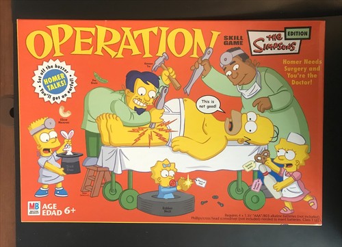 The Simpsons Operation Board Game 2005 - Complete and working | eBay