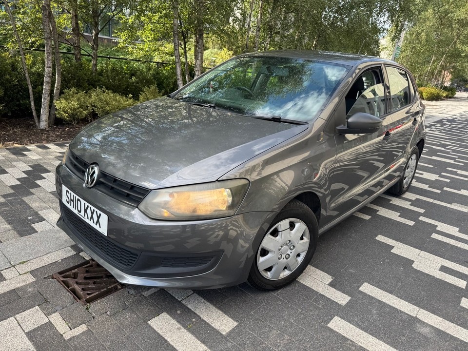 2010 VOLKSWAGEN POLO S 1.2 PETROL 5 SPEED MANUAL GREY 5dr HATCHBACK ...