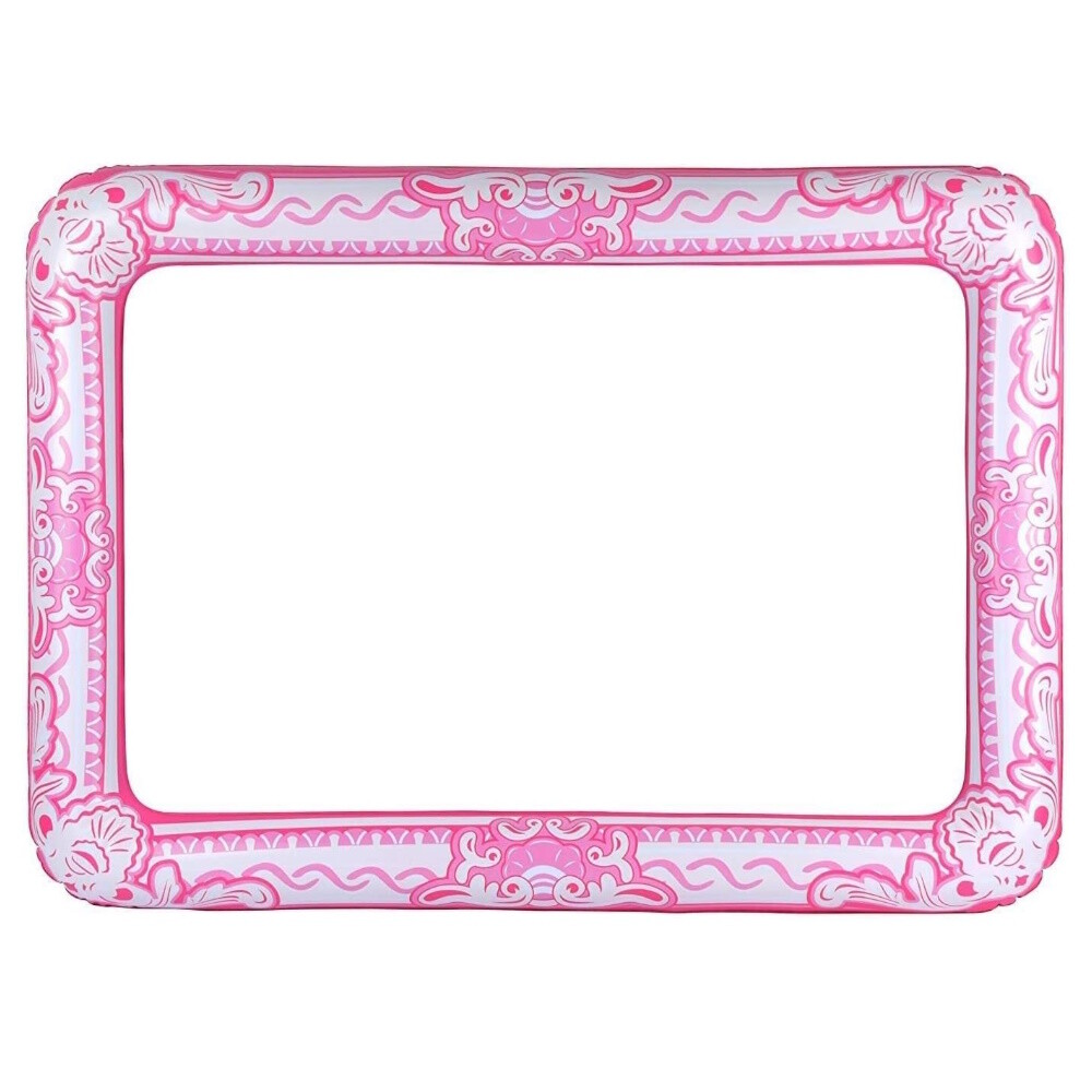 Inflatable Photo Frame Large Rainbow TV Pink for Photo Booth Party ...