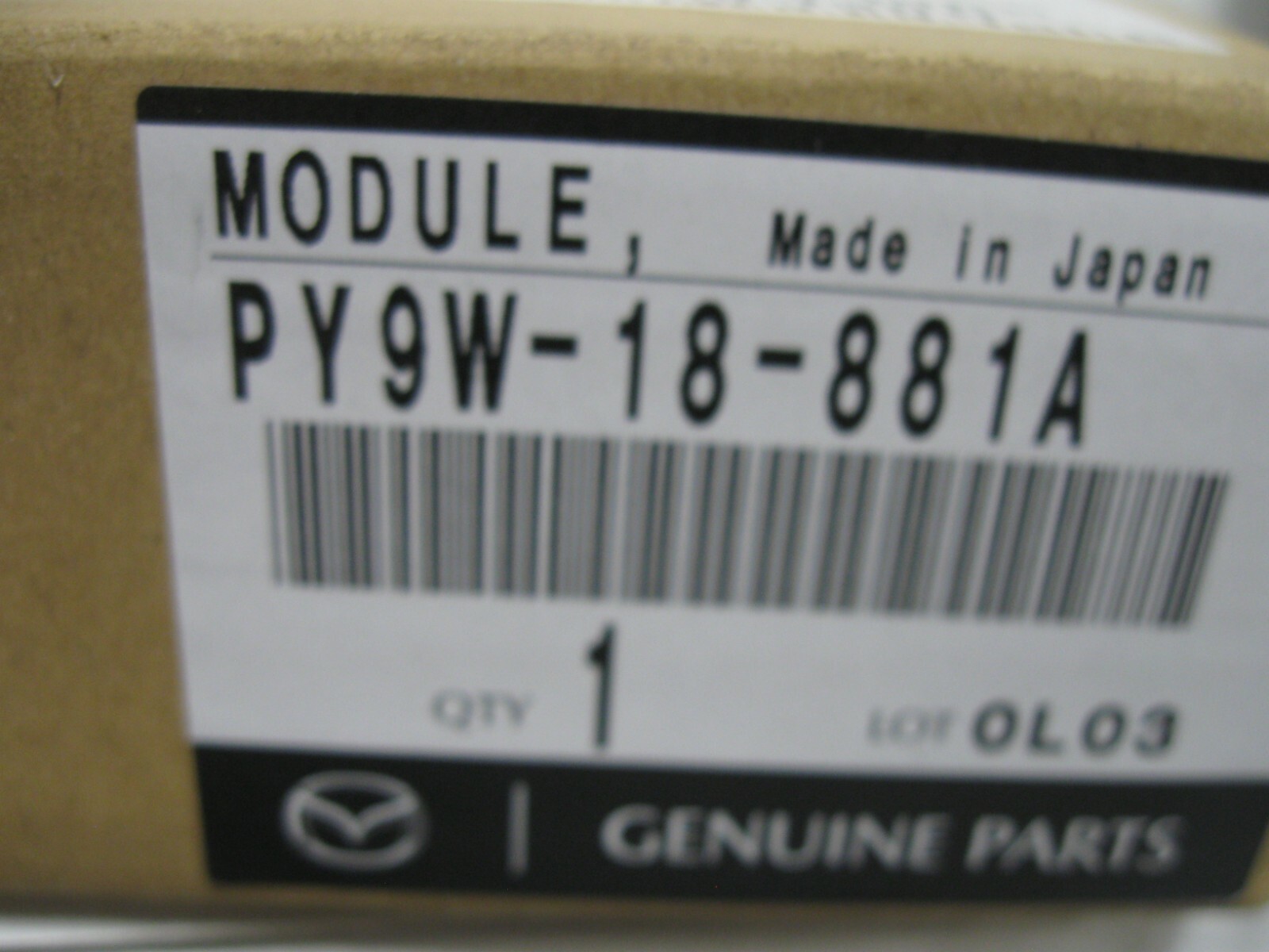 2017 Mazda 6 Py9w 18 881a Computer Brain Engine Control ECU ECM EBX ...