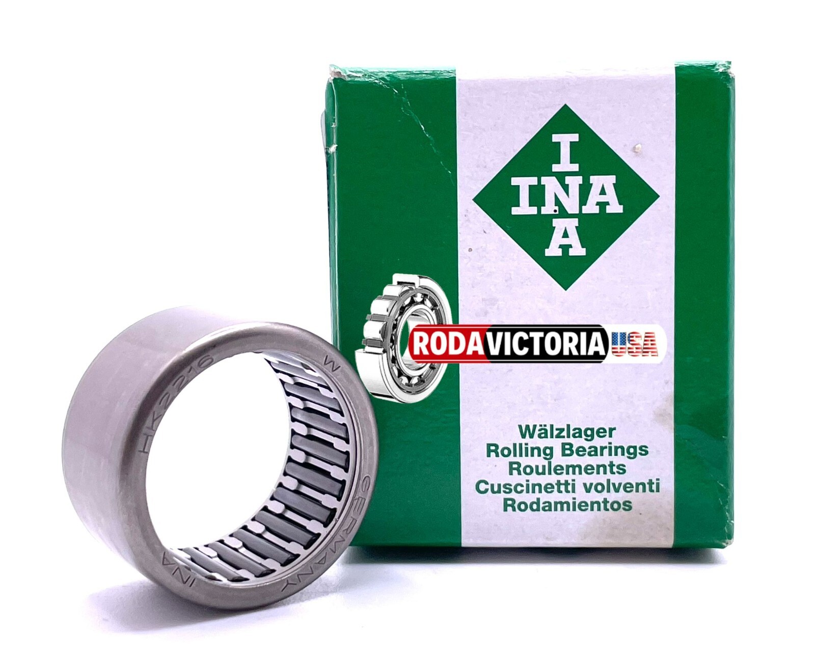 INA GERMANY HK2216 2RS DRAWN CUP SEALED NEEDLE ROLLER BEARING ...