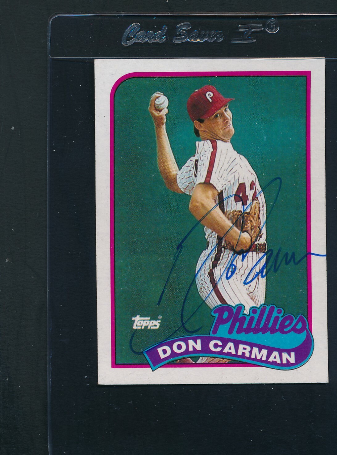1989 Topps #154 Don Carman Phillies Signed Auto *B5752 | eBay