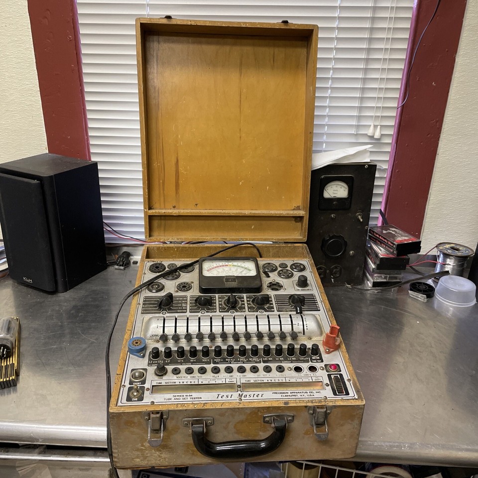 Precision Tube Master Series 10-12 Tube And Battery Tester TESTED | eBay