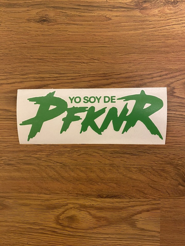 Green Lime Puertorican PfknR sticker decal, 8.5”in | eBay