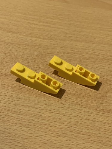2x Lego Star Wars Yellow Slope, Curved 4x1 Inverted Part 13547 Free ...
