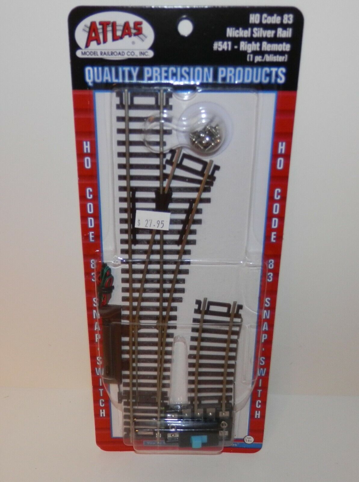 Atlas HO Scale Code 83 Nickel Silver Right Remote #541 NIP | eBay