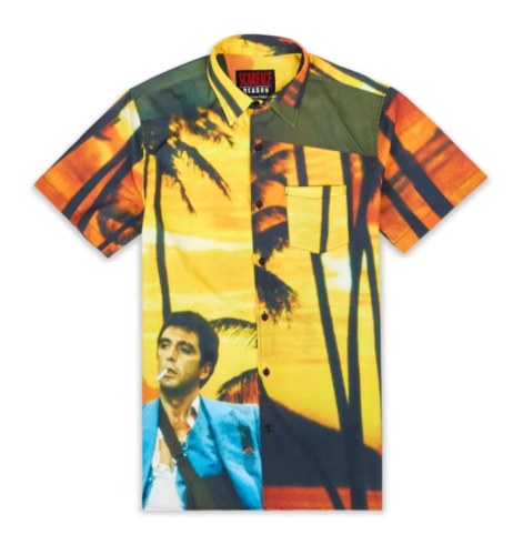 Scarface Dress Shirts Tony Montana Scarface Costume Red Dress Shirt