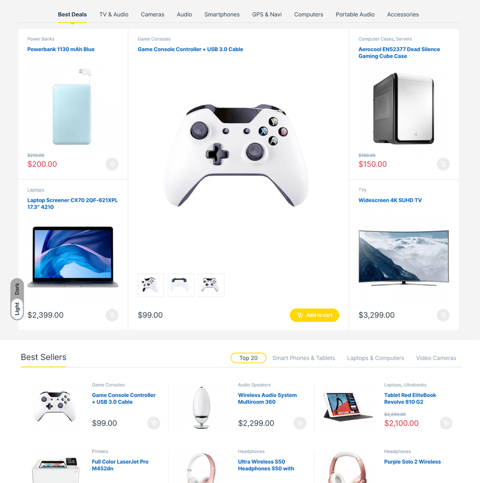 Electronics Store Website Design with Free VPS Web Hosting and ...