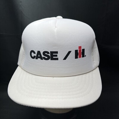 Vintage Case IH White Foam SnapBack Hat Cap Yupoong | eBay