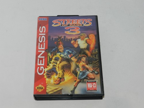 Streets of Rage 3 Sega Genesis Game Case + Artwork OEM Original No Game ...
