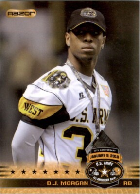 2010 Razor Army All-American Bowl Football C#38 DJ Morgan | eBay