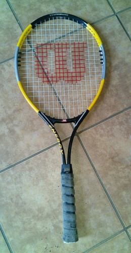 Wilson Energy Titanium soft shock Tennis Racquet Black/Yellow(PREOWNED ...