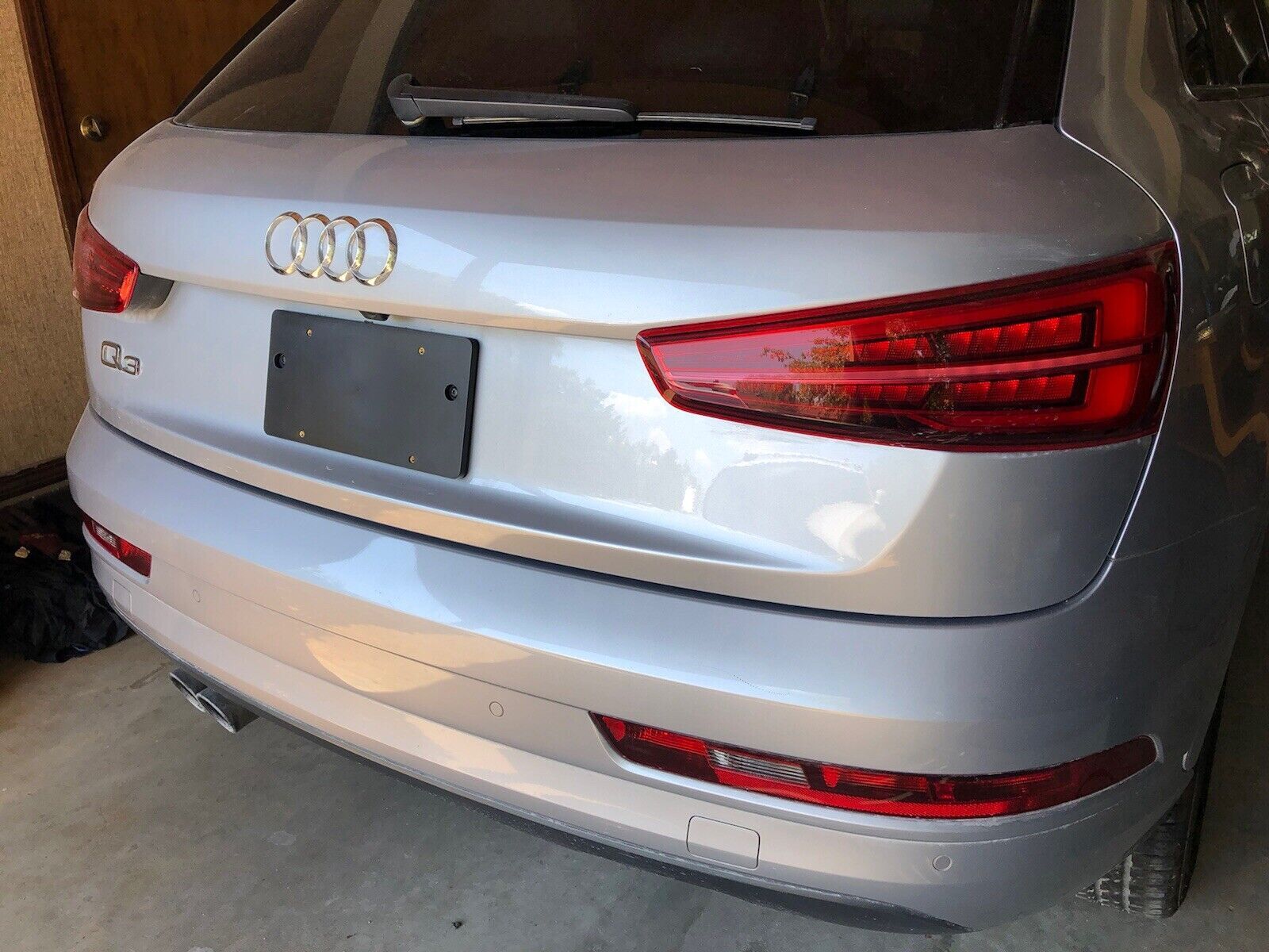 Rear License Plate Tag Mount Holder Bracket for AUDI Q3 RS Q3 2013-2025 ...