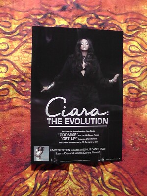 Ciara The Evolution 2 Sided Perforated 12X17.5 inch Promo Poster Flat ...