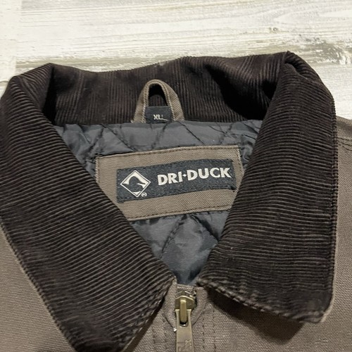Dri Duck 5087 Men’s XL Dark Brown Canvas Quilted Lined Outlaw Jacket ...