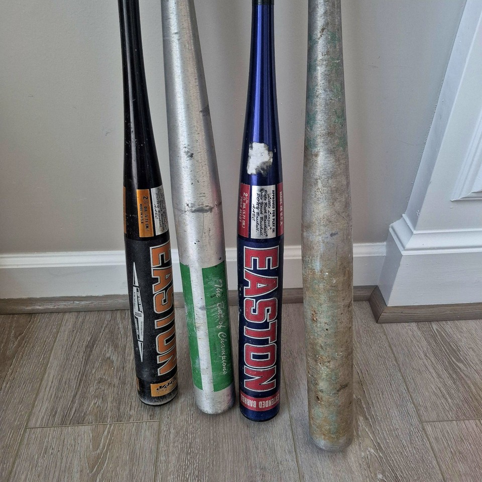 4 Vintage Metal Baseball Bats Alluminum man cave decor home gift | eBay