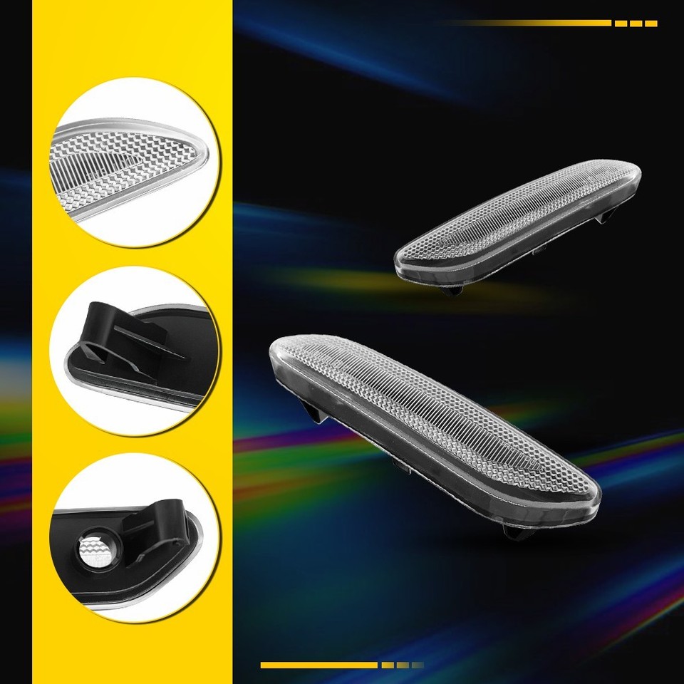 2-20X Clear Side Marker Light For Cooper Mini 2011 2012 13-16 ...