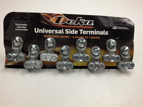 (8) Deka 00192 Universal Side Mount Battery Terminals With Bolts, 6 - 2 ...