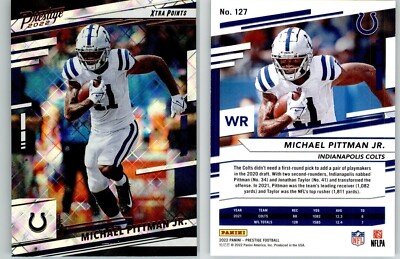 2022 Prestige Xtra Points Astral #127 Michael Pittman Jr. Colts Football Card | eBay