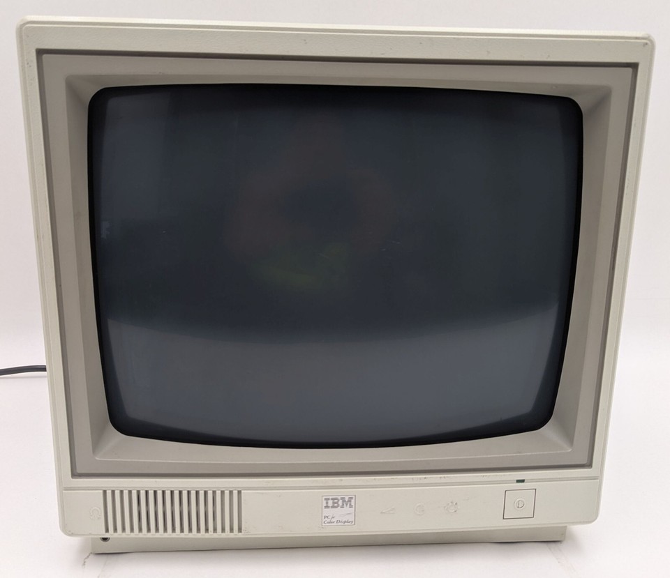 IBM PC JR Color Display Model 4863 14" Color Display CRT Computer ...