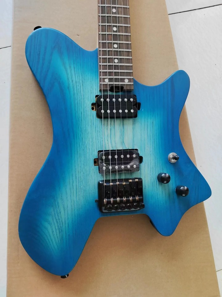 Hot Sale Headless Blue Electric Guitar, Very Fashionable and Beautiful ...
