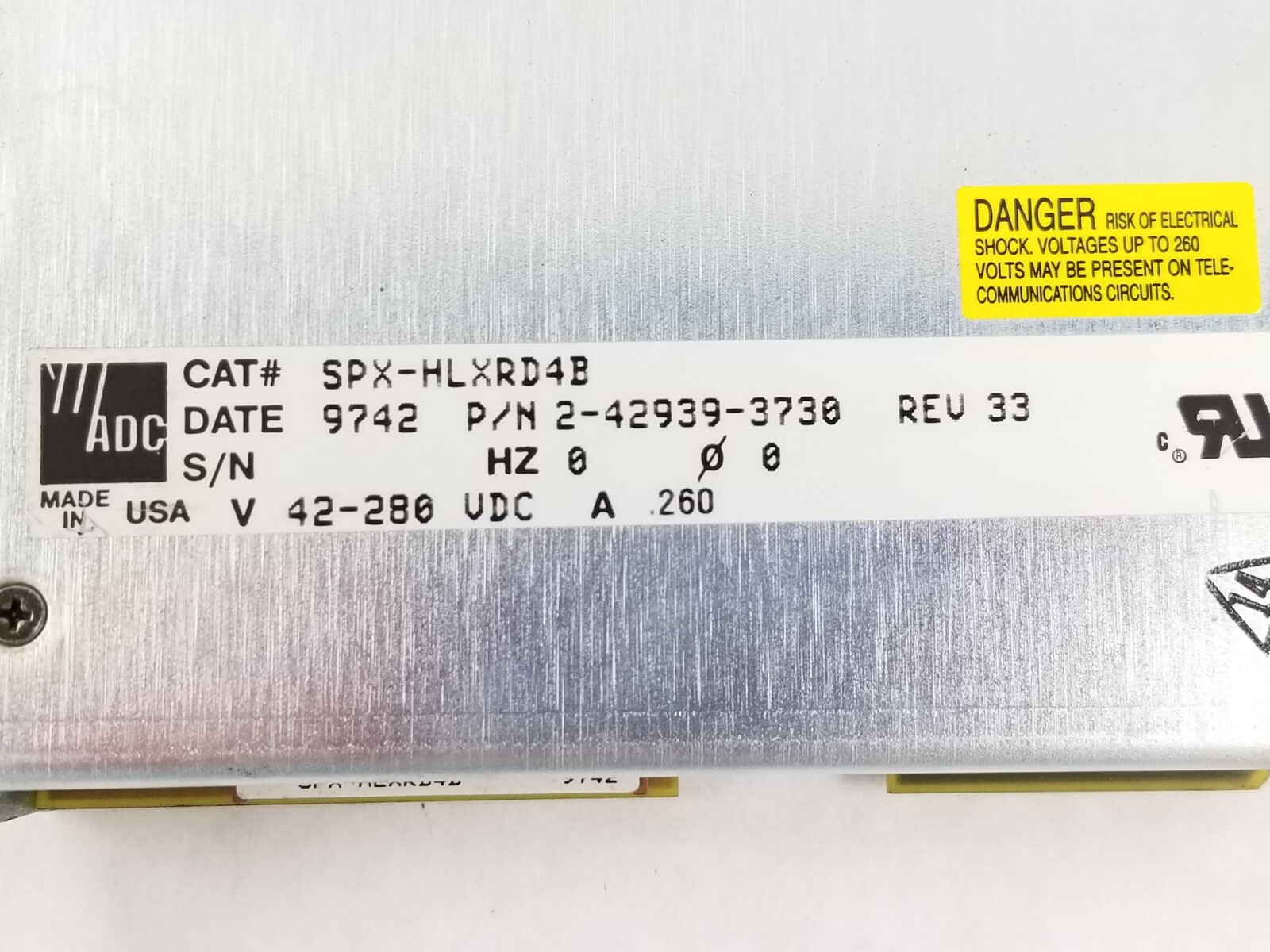 ADC SPX HLXRD4B Soneplex HDSL Module 2-42939-3730 REV 33 for sale ...