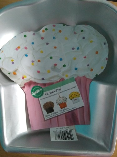 VINTAGE WILTON LARGE CUPCAKE CAKE PAN / INSERT / INSTRUCTIONS ...