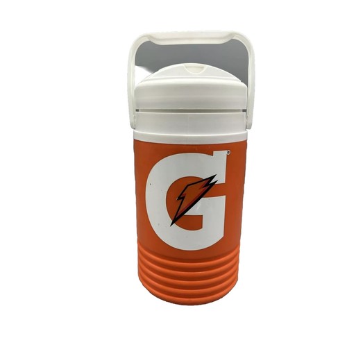 Gatorade Jug 1/2 gallon orange with handle camping sports Gott | eBay