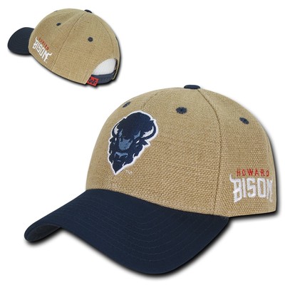 NCAA Howard University Bisons Low Constructed Structured Jute Caps Hats ...
