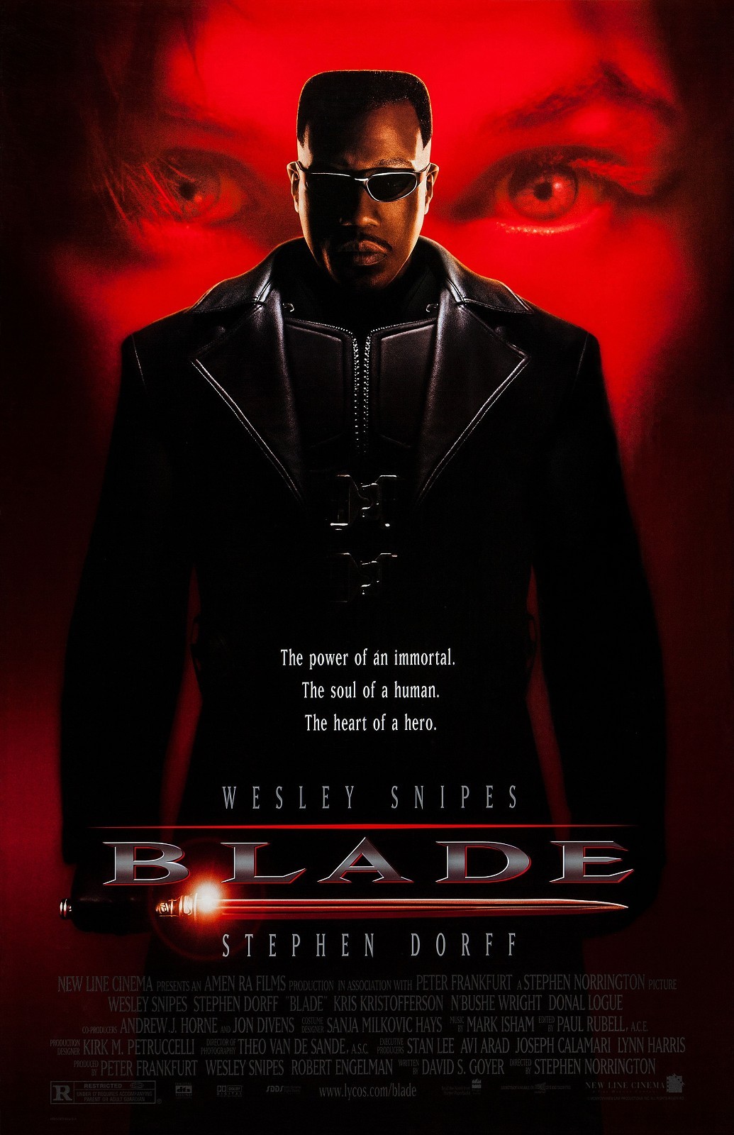 Blade movie poster (a) Wesley Snipes poster 11 x 17 inches Vampire ...