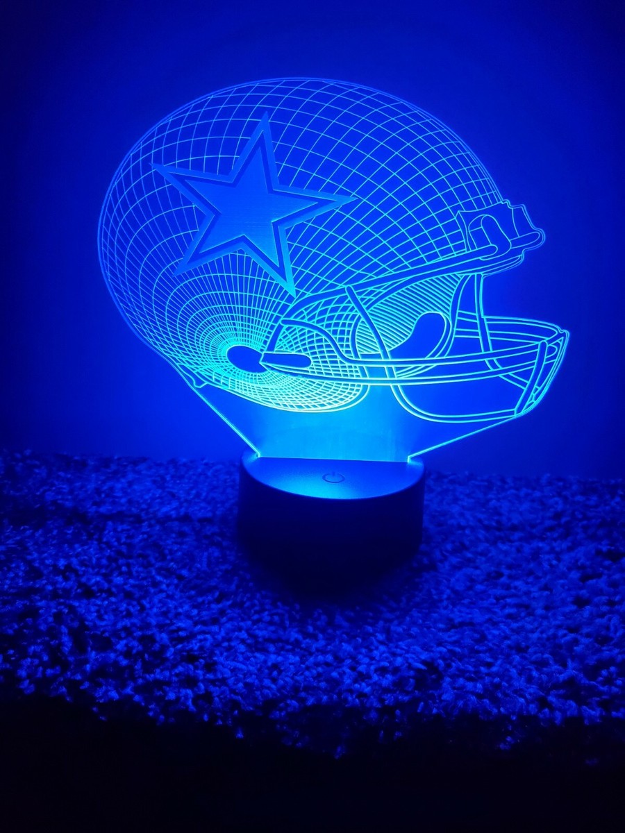 3d Football Helmet Night Light