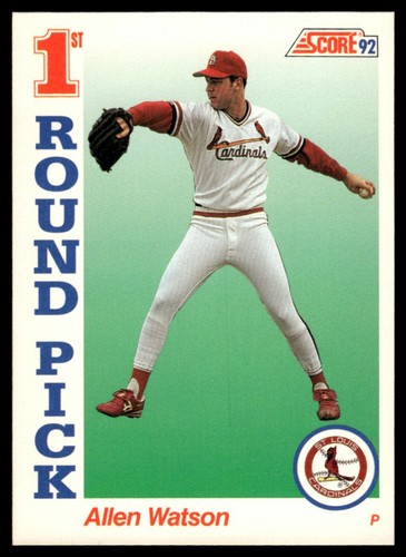 1992 Score #799 Allen Watson Rookie St. Louis Cardinals | eBay