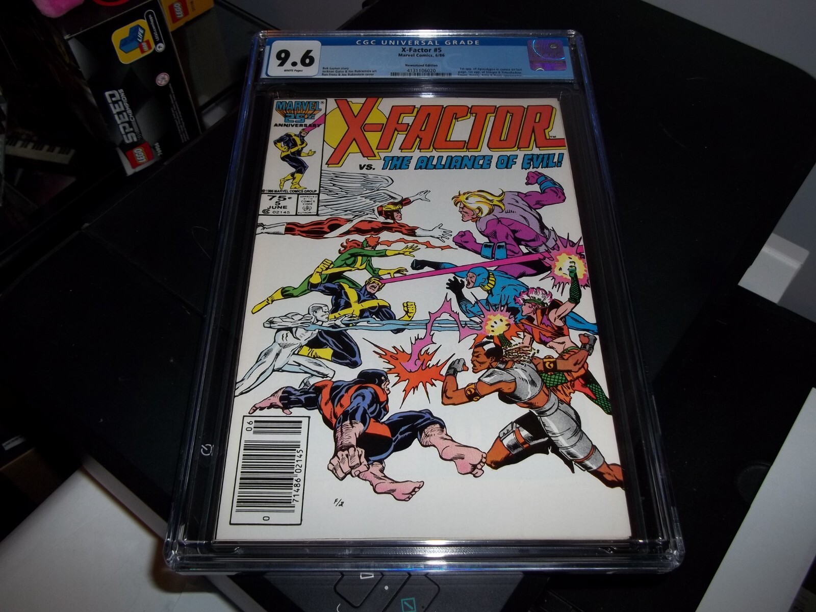 X-FACTOR #5 CGC 9.6 NM 1st Appearance Apocalypse!! 1986 RARE Newsstand ...