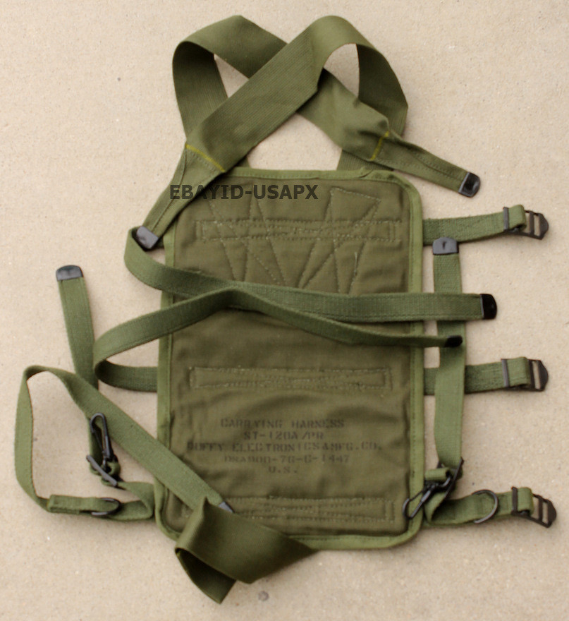NEW US Military PRC Radio Carry Carrying Harness ST-120A/PR CARRIER ...