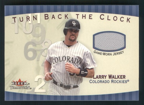 2001 Fleer Tradition #NNO Larry Walker Turn Back the Clock | eBay