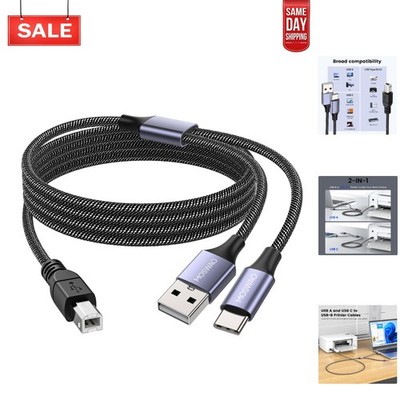 Durable 32.8FT MIDI to USB C Cable - High-Speed Braided Connector for ...