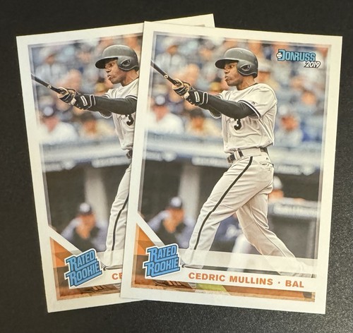 (2) Cedric Mullins 2019 Donruss Rated ROOKIE #31 Lot - Baltimore ...