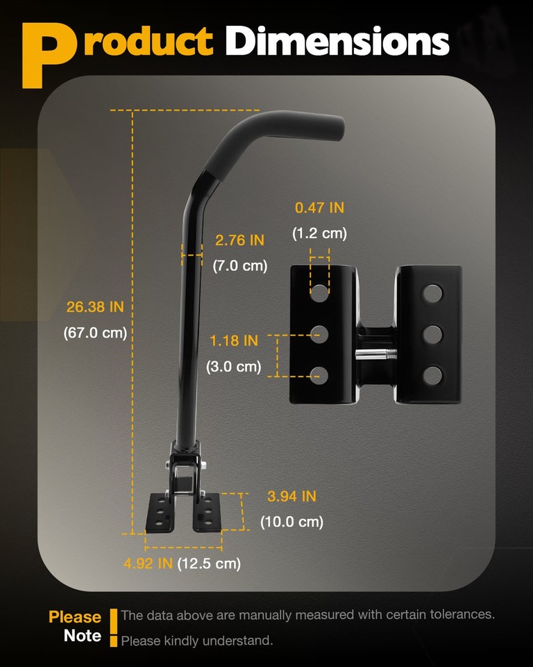 Adjustable Lawn Mower Assist Handle Grab Bar Kit For Almost Zero Turn ...