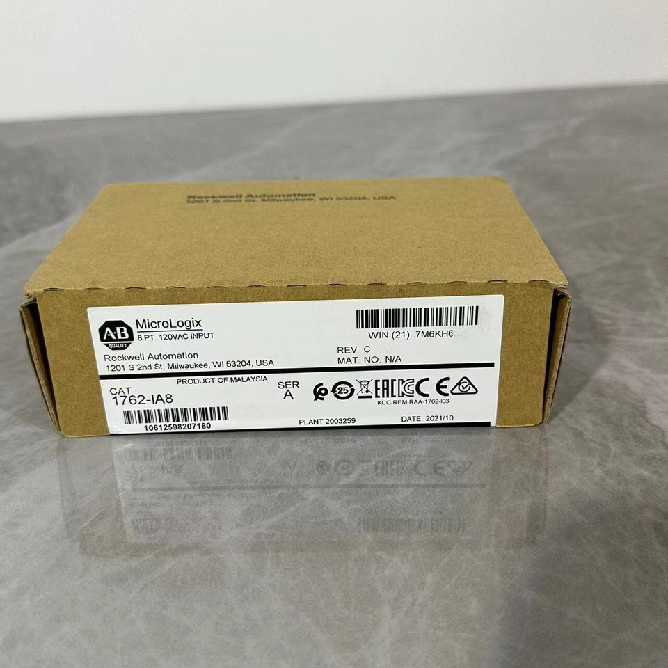 1762IA8 Allen Bradley MicroLogix 8 Point 120 VAC Input Module 1762-IA8 ...