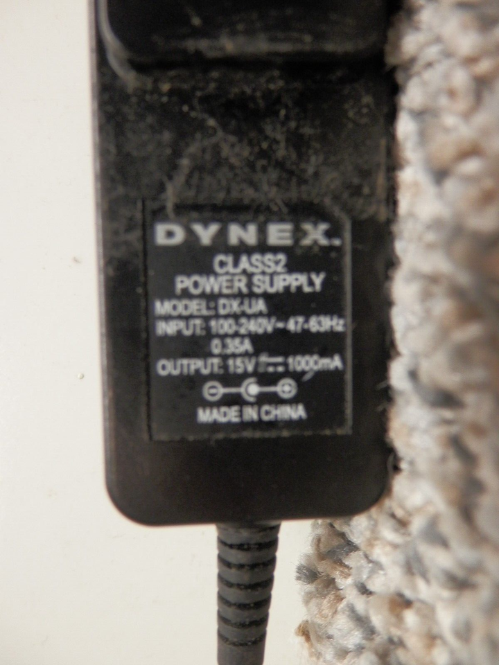Dynex DX-UA AC DC Power Supply Adapter Charger Output 15V 1000mA | eBay
