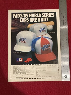 AJD Cap Company Richmond, VA 1985 Print Ad | eBay