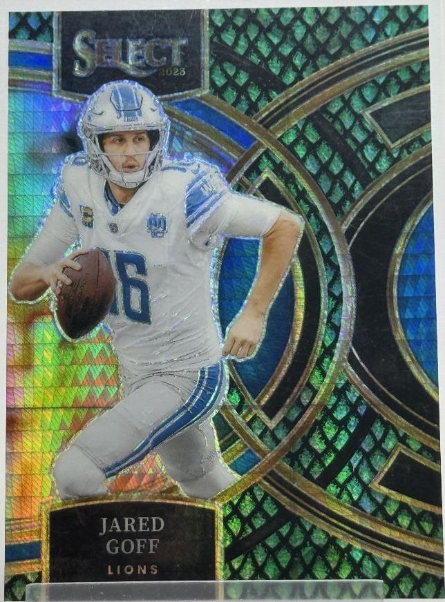 2023 Panini Select - Premier Level Jared Goff #178 Dragon Scale Prizm ...