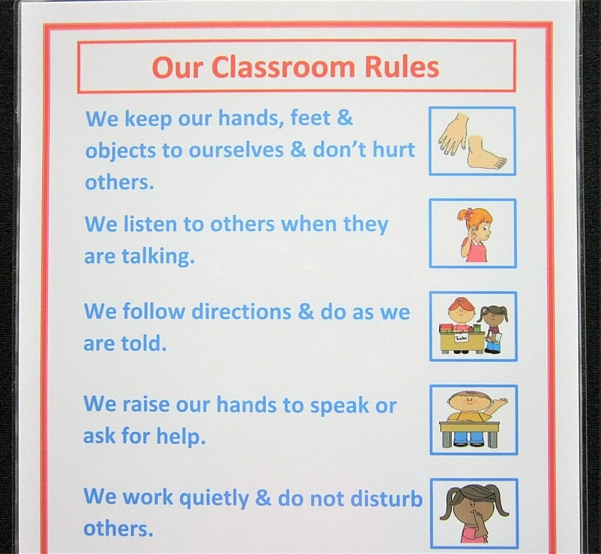 Hands And Feet To Self Visual