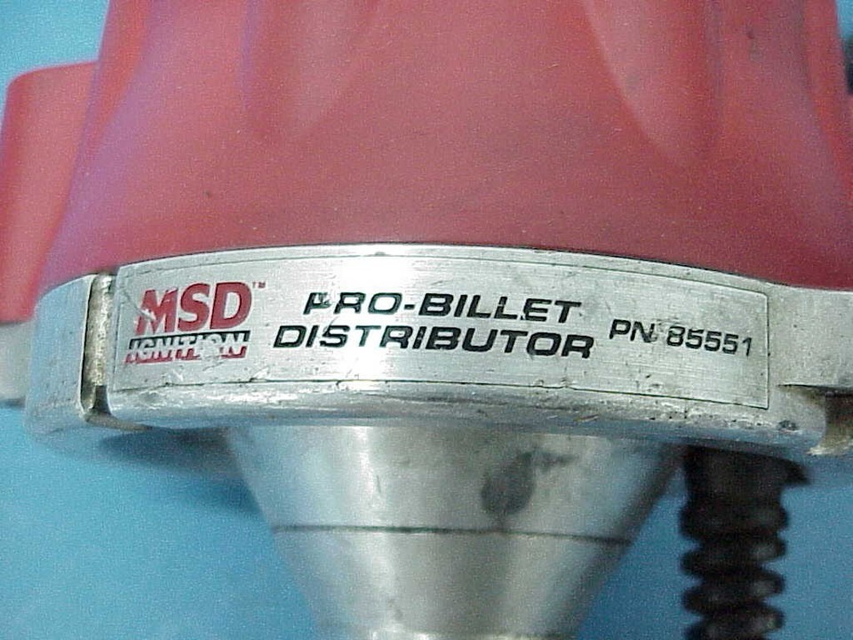 MSD Pro Billet 85551 Distributor & 6AL Box & Chip with Blaster Coil for ...