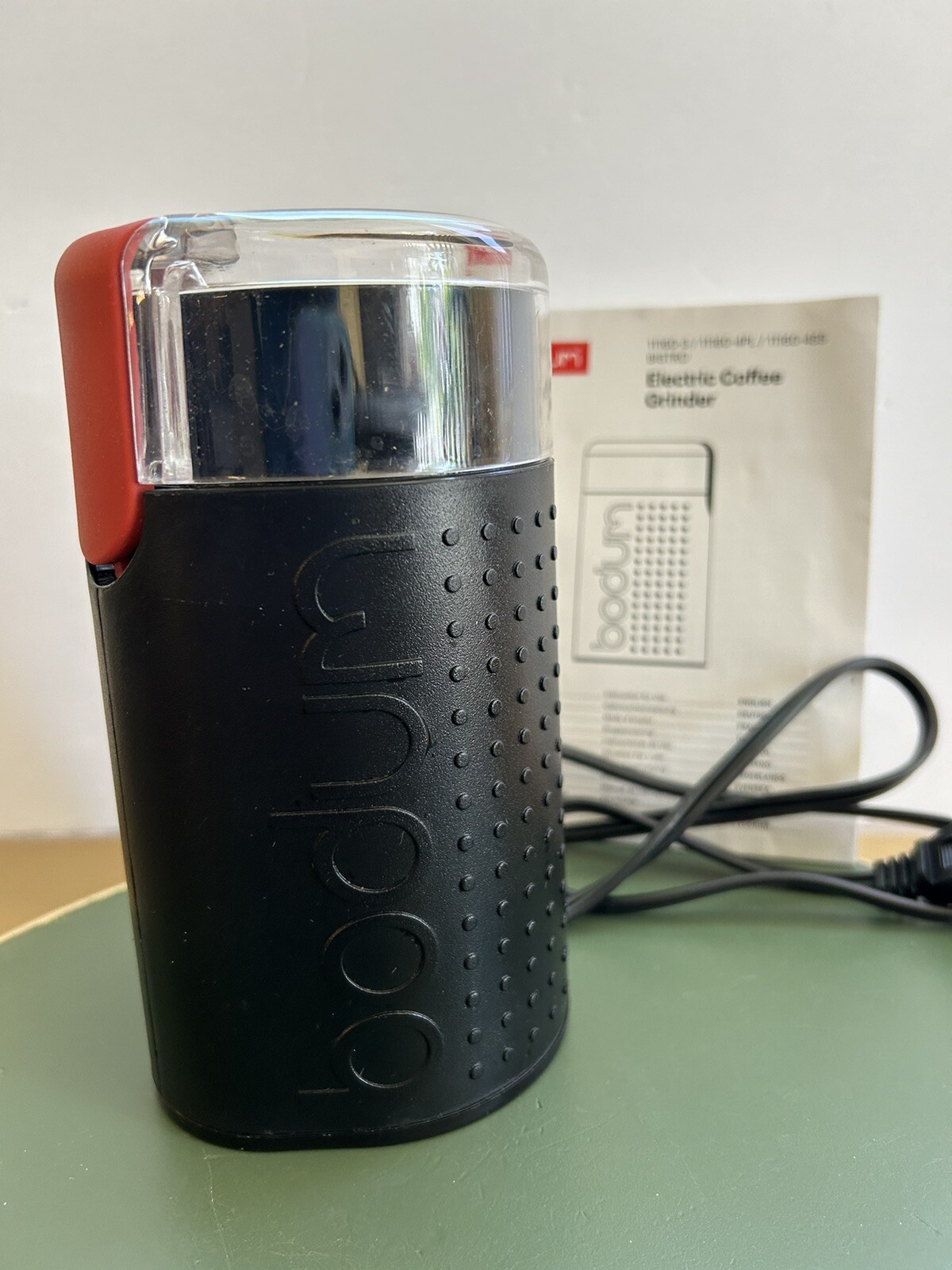 Bodum Bistro Electric Coffee Grinder 11160-3, New w/o Box | eBay